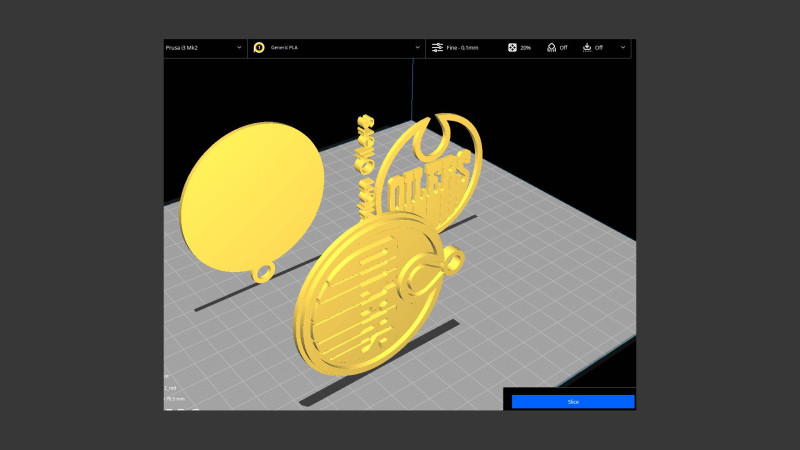 Edmonton oilers logo shield Printable and Renderable keychan 3D Print ...