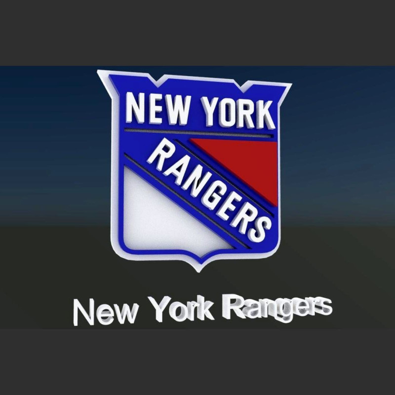 New york rangers logo shield Printable and Renderable keychan Modelo de ...