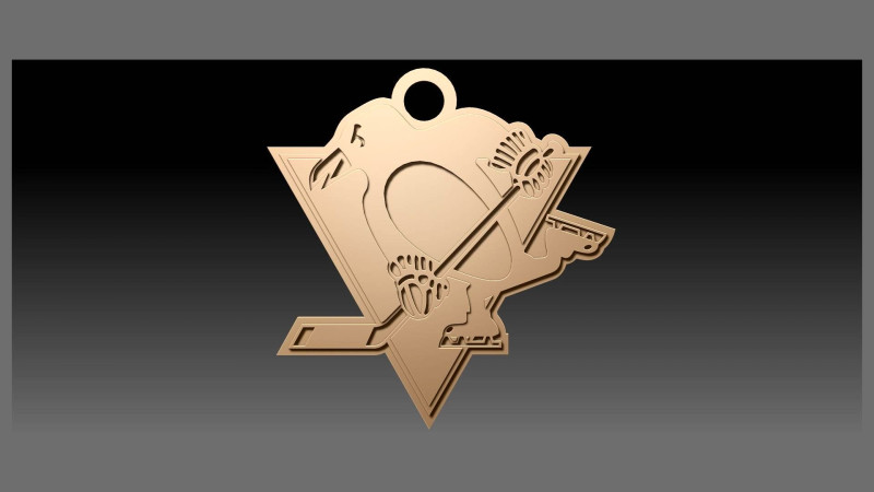 Pittsburgh penguins logo shield Printable and Renderable keychan ...