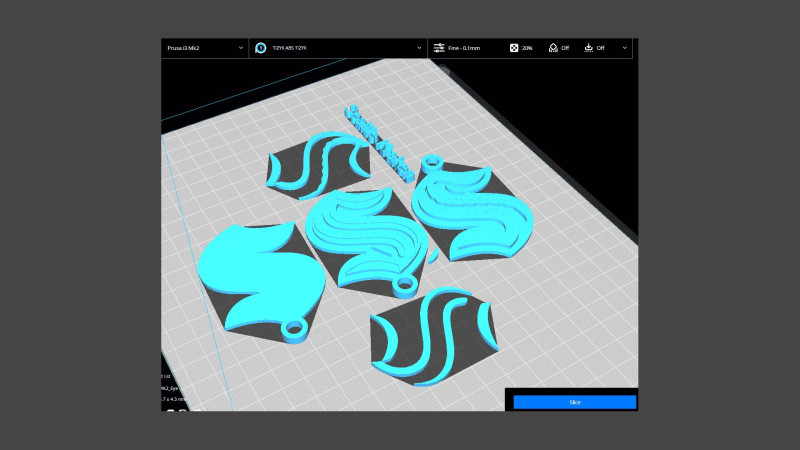 Seattle kraken logo shield Printable and Renderable keychan 3D Print ...