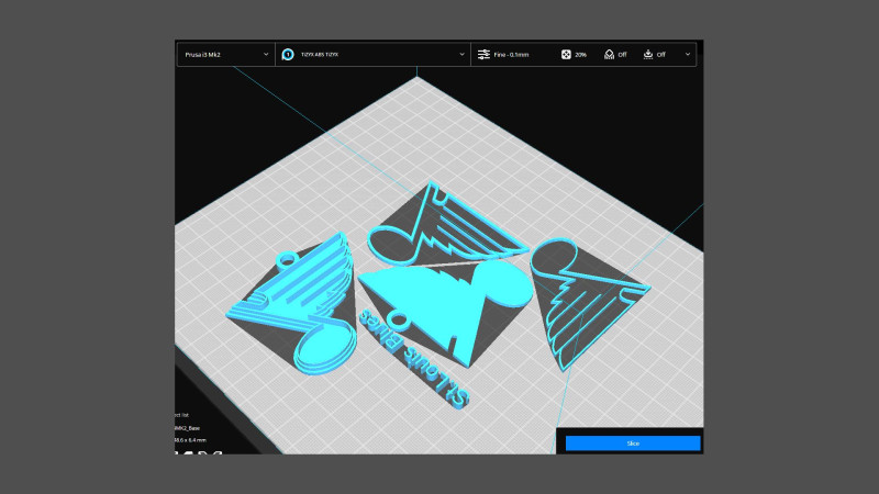 St louis blues logo shield Printable and Renderable keychan 3D Print ...