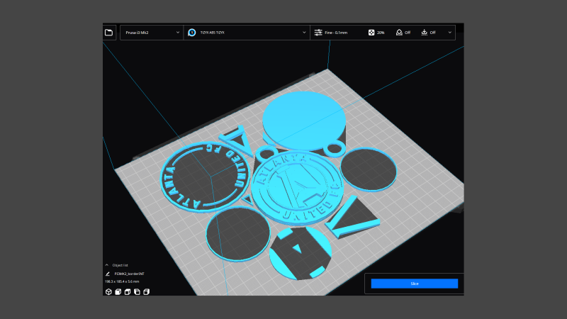 Atlanta united FC logo keychan printable and renderable Modello di ...