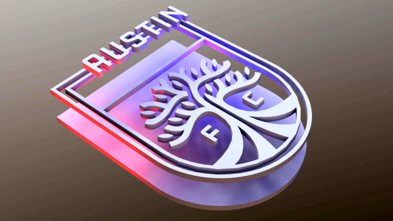 Austin fc logo keychan printable and renderable 3D Print Model in Signs ...