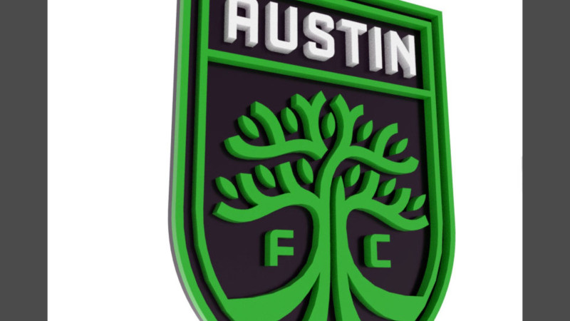 Austin fc logo keychan printable and renderable 3D Print Model in Signs ...