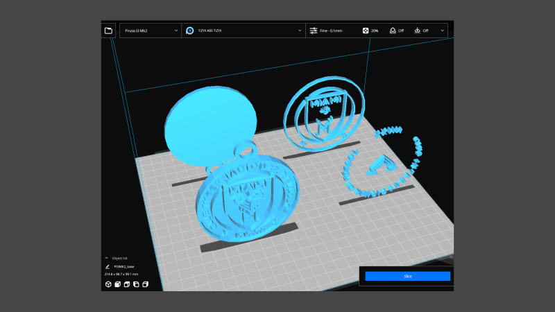 Inter Miami CF logo keychan printable and renderable 3D Print Model in ...