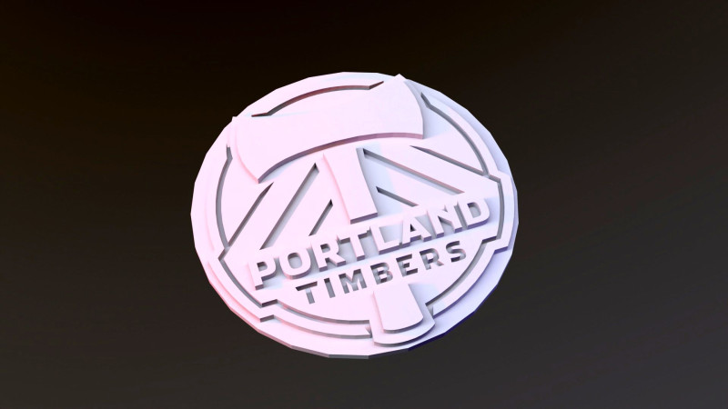 Portland timbers logo keychan printable and renderable 3D Print Model ...