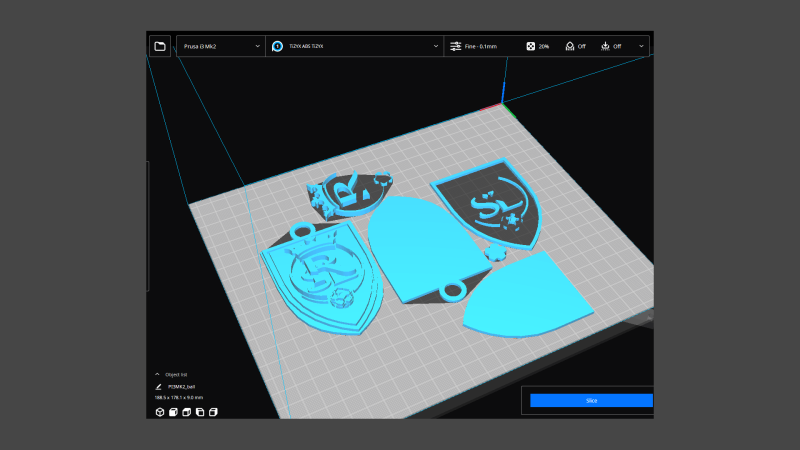 RSL Real Salt Lake logo keychan printable and renderable 3D Print Model ...