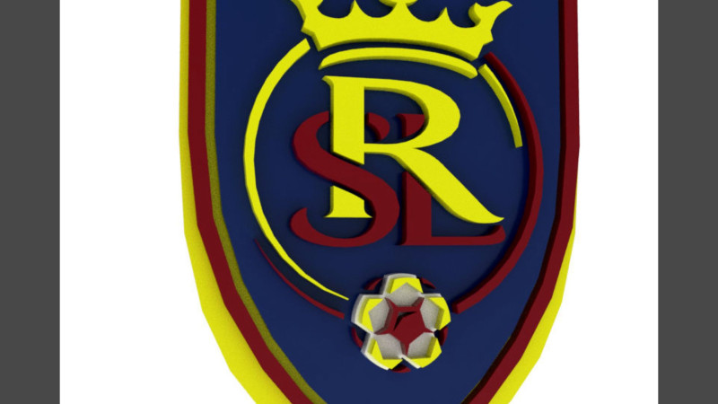 RSL Real Salt Lake logo keychan printable and renderable 3D Print Model ...