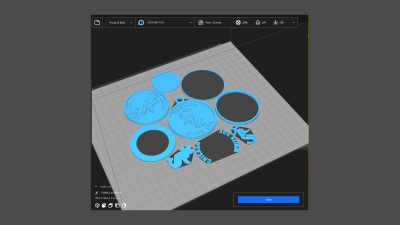 Chicago White Sox MLB Logo Keychan Shield Printable and renderable 3D ...