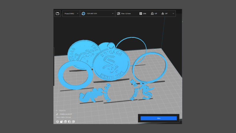 Chicago White Sox MLB Logo Keychan Shield Printable and renderable 3D ...