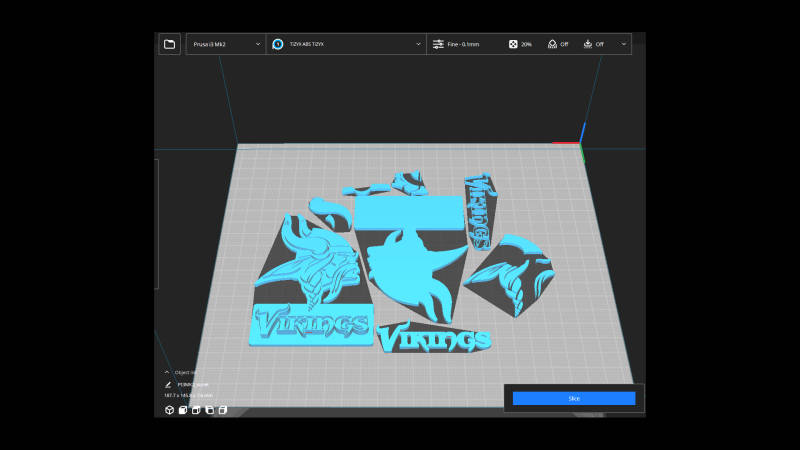 Vikings Logo Shield Printable and Renderable 3D Print Model in Signs ...
