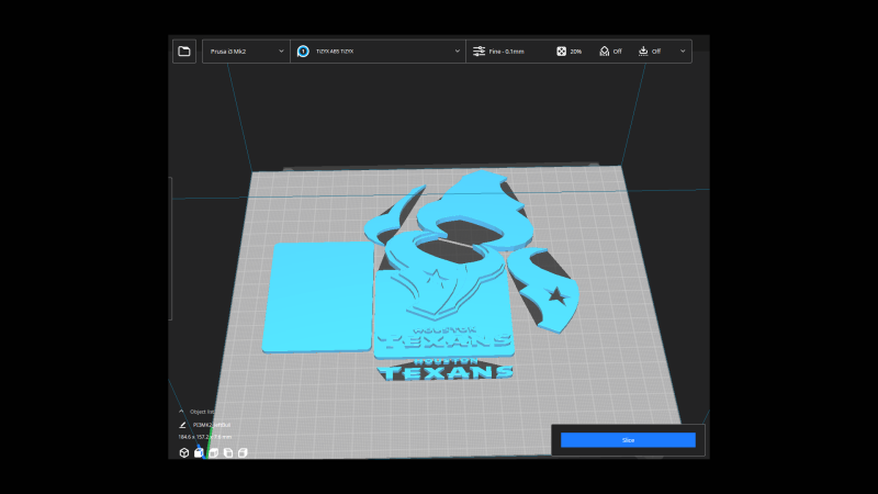 Texans Logo Shield Printable and Renderable 3D Print Model in Signs and ...