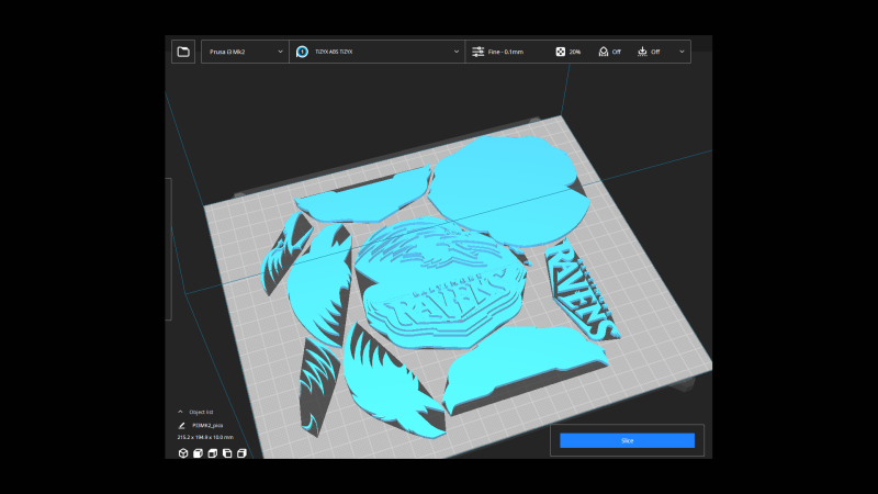 Baltimore Ravens Logo Shield Printable and Renderable 3D Print Model in ...