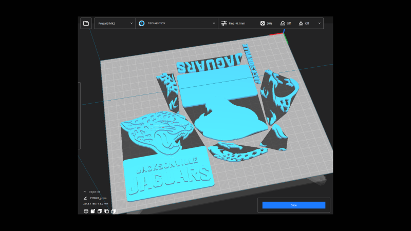 Jacksonville Jaguars Logo Shield Printable and Renderable 3D Print ...