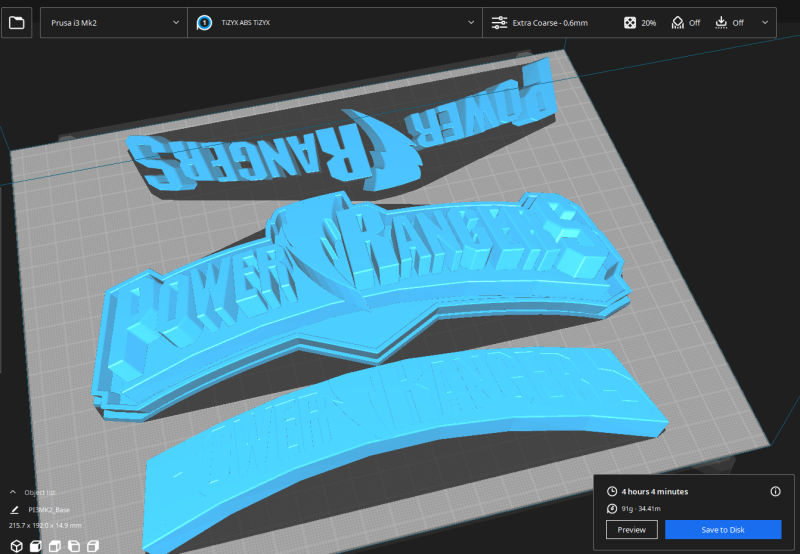 Power Rangers Logos Printable and renderable 3D Print Model in Signs ...