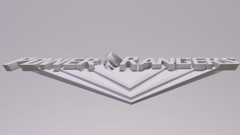 Power Rangers Logos Printable and renderable 3D Print Model in Signs ...