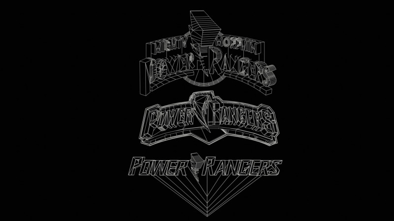 Power Rangers Logos Printable and renderable 3D Print Model in Signs ...