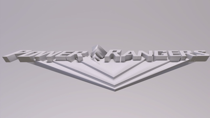 Power Rangers Logos Printable and renderable 3D Print Model in Signs ...