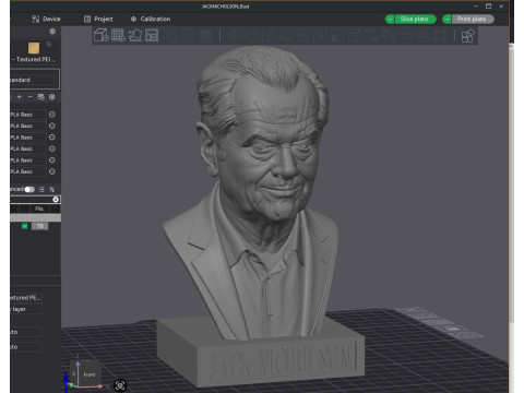 JACK NICHOLSON druckbare Büste 3D Druckmodell in Skulptur 623339 | 3DExport