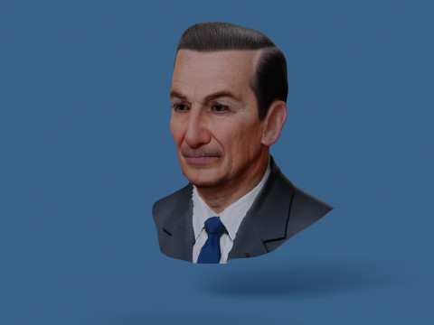 Fan Art du buste rendu en temps réel de Walt Disney Modèle 3D in Homme ...