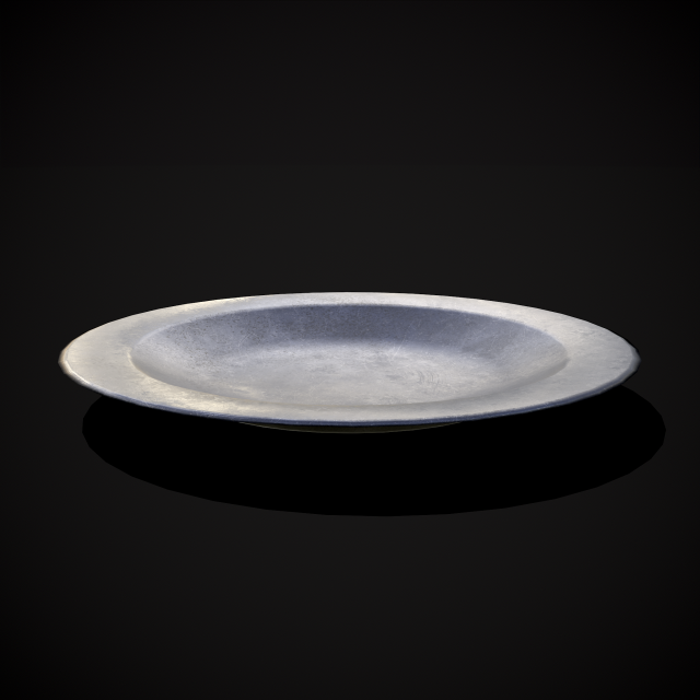 Basic Metal Plate 3D Model in Cookware Tools 3DExport