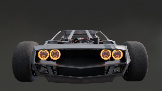 Rat rod-lamborghini espada Free 3D Model in Concept 3DExport