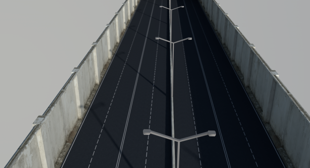 highway 3D Model in Race Track 3DExport