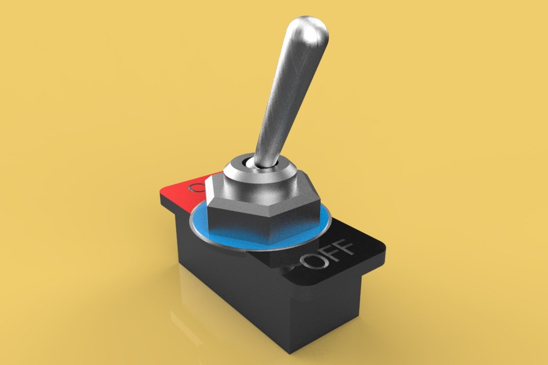 TOGGLE SWITCH 3D Model in Parts 3DExport