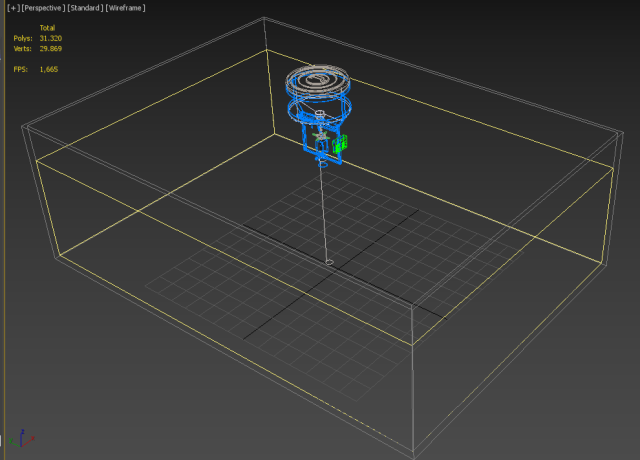 FISH FEEDER CENTRIFUGAL SPREADER ROTARY AUTOMATIC 3D Model in Miscellaneous 3DExport
