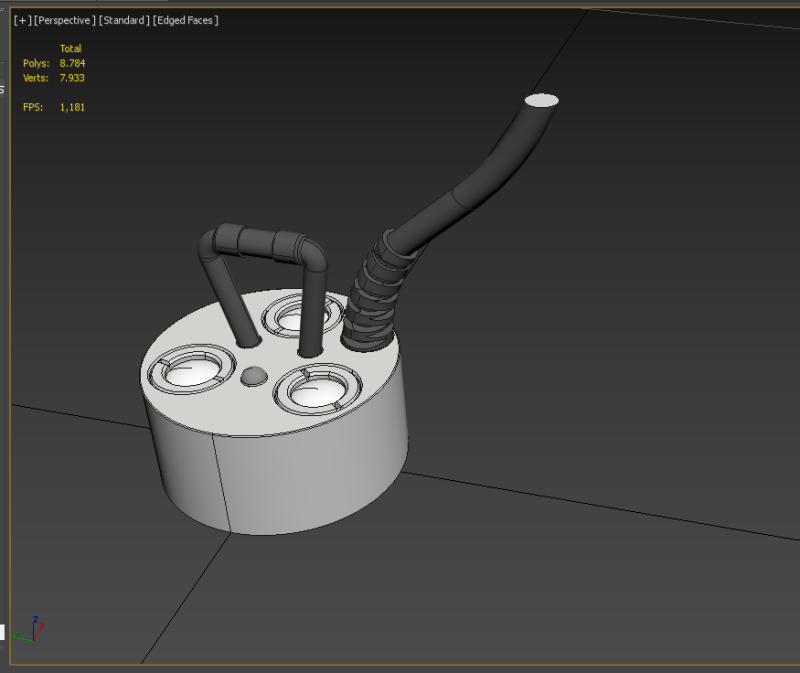 ULTRASONIC HUMIDIFIER FOGGER PIEZOELECTRIC FOG MIST NEBULIZER 3D Model ...