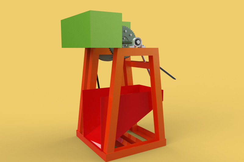 COCONUT SHELL REMOVAL PEELING MACHINE DEHUSKER TOOL EXTRACTOR 3D Model ...