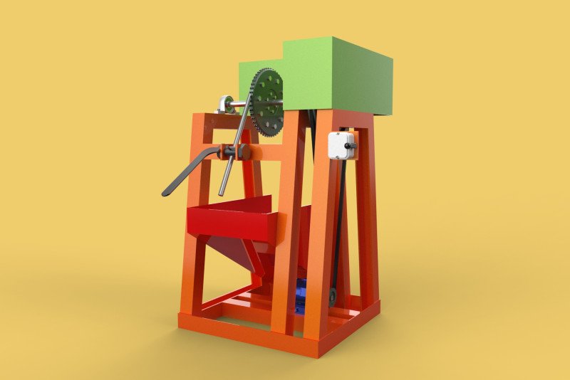 COCONUT SHELL REMOVAL PEELING MACHINE DEHUSKER TOOL EXTRACTOR 3D Model ...