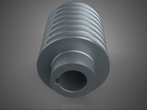 STANDARD 7 SEVEN SEPTUPLE GROOVE TRACK RIEMENSCHEIBE RAD V-RIEMEN 3D ...