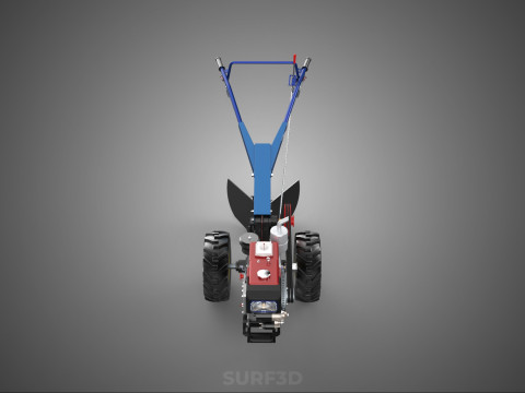 DITCHING PLOW TENGAH TUNGGAL BUSTER FURROW POINT PLOW TRAKTOR Model 3D ...