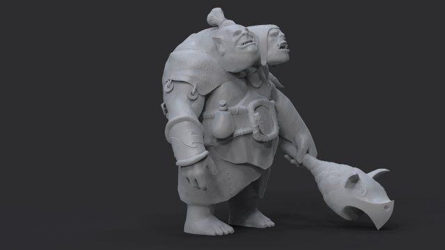 dota 2 fanart ogre magi Free 3D Print Model in Monsters & Creatures ...