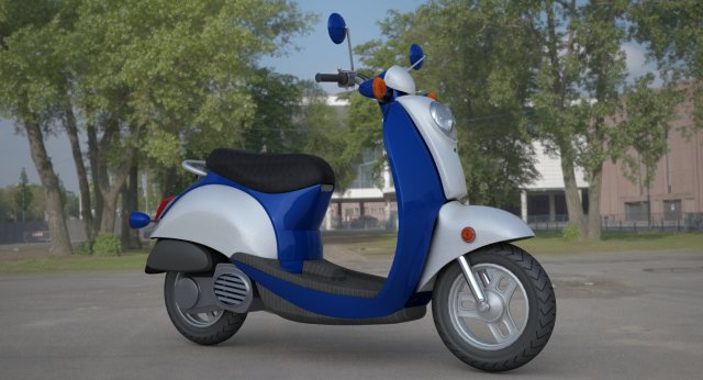 electric motorcycle 3D Model in Motorcycle 3DExport