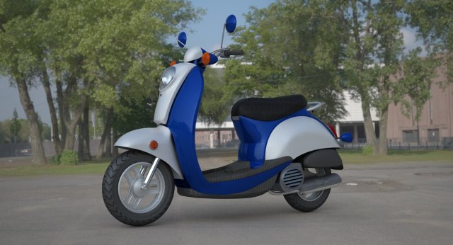 electric motorcycle 3D Model in Motorcycle 3DExport