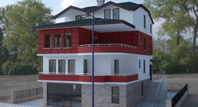 storey building 3D Model in Buildings 3DExport