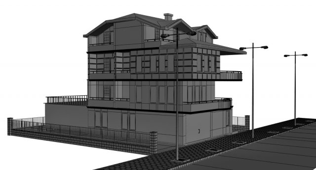 storey building 3D Model in Buildings 3DExport