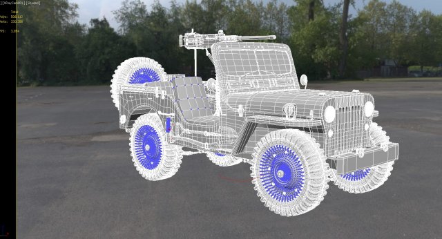 runner 1950 willys m38 jeep 3D Model in Transport 3DExport