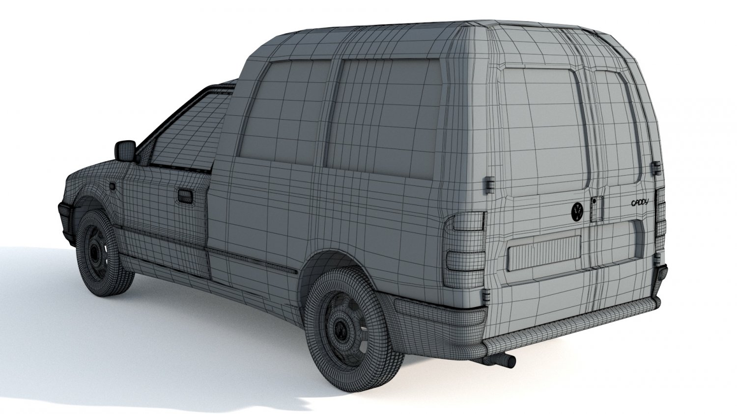 Volkswagen Caddy van MK2 3D Model in Old Cars 3DExport