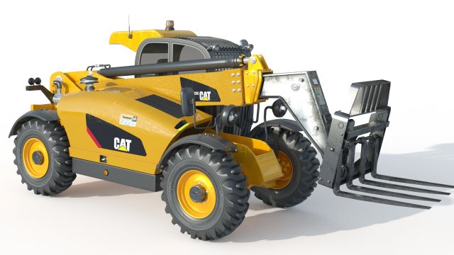 Caterpillar Cat Telehandler TH255C 3D 모델 in 기계 3DExport