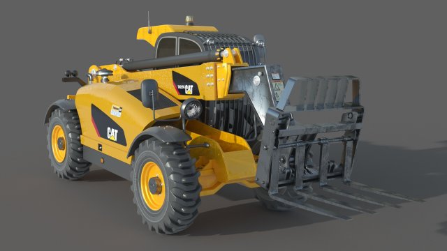 Caterpillar Cat Telehandler TH255C 3D 모델 in 기계 3DExport