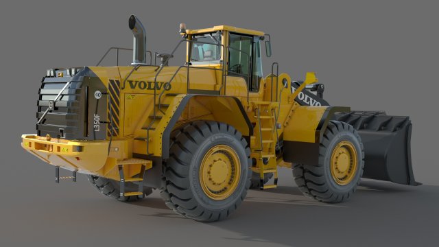 Volvo L350F Wheel Loader 3D Model in Machines 3DExport