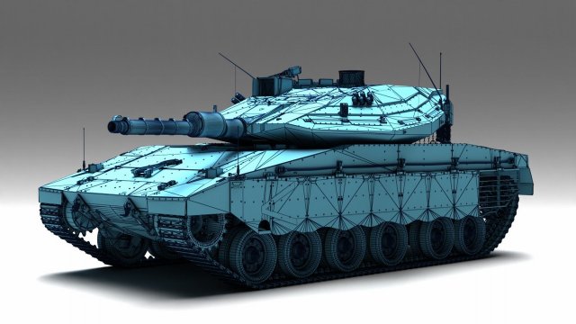Tank Merkava Mark IV 3D Model in Tank 3DExport