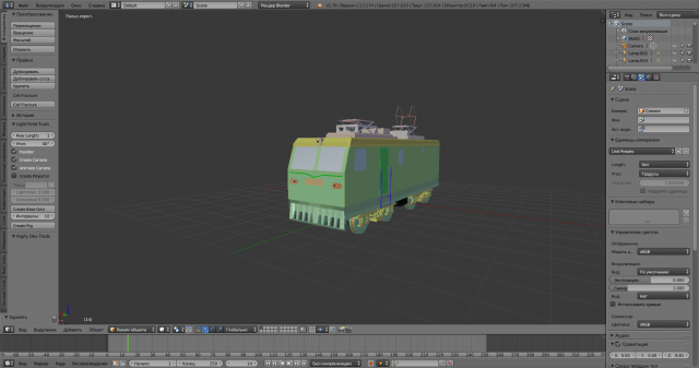 russian train vl-10 3D Model in Train 3DExport