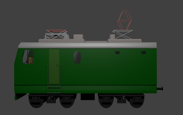 russian train vl-10 3D Model in Train 3DExport