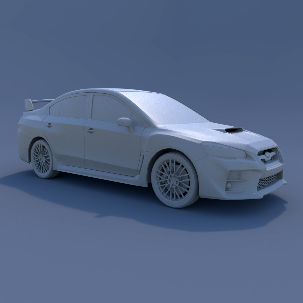Subaru WRX STI 3D Model in Sport Cars 3DExport