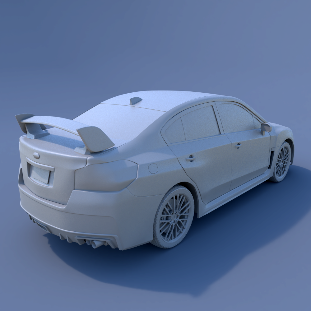 Subaru WRX STI 3D Model in Sport Cars 3DExport