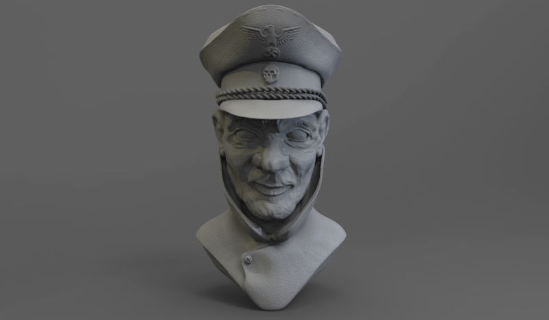 Bust GENERAL NAZI 3D Model in Sculpture 3DExport